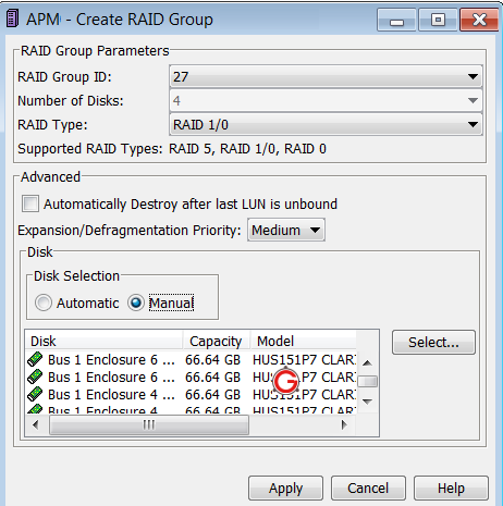 Cibin Varghese: EMC Clariion : How to Create Raid Group and LUN