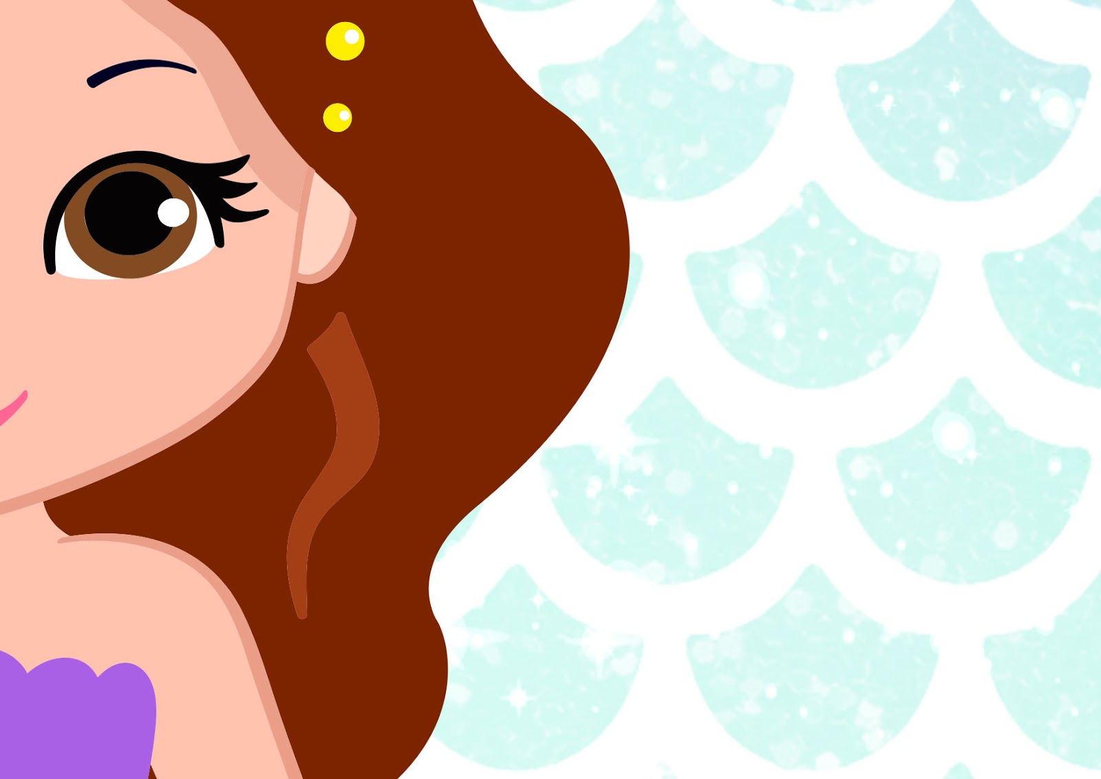 Mermaid: Free Printable Party Poster. - Oh My Fiesta! in english