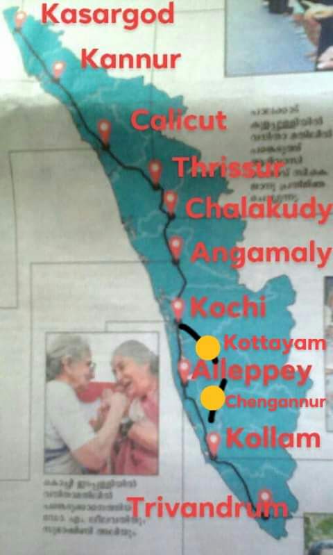 Navigation Map of India railway