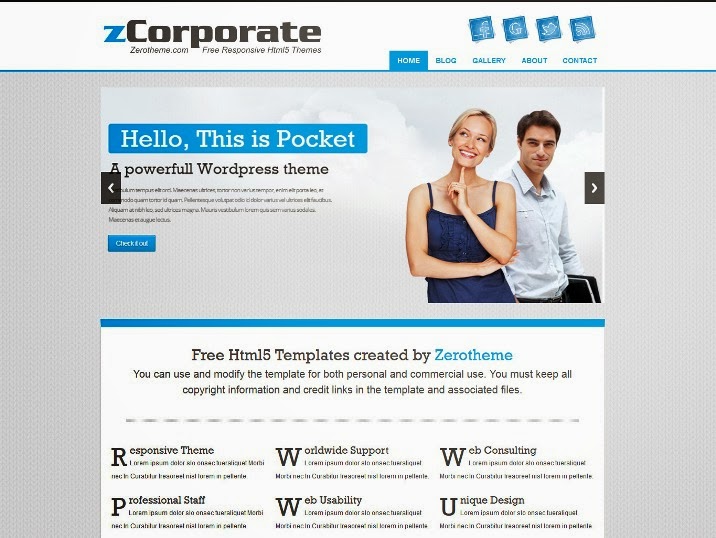 70 Free Responsive HTML5 CSS3 Templates - Webprecis