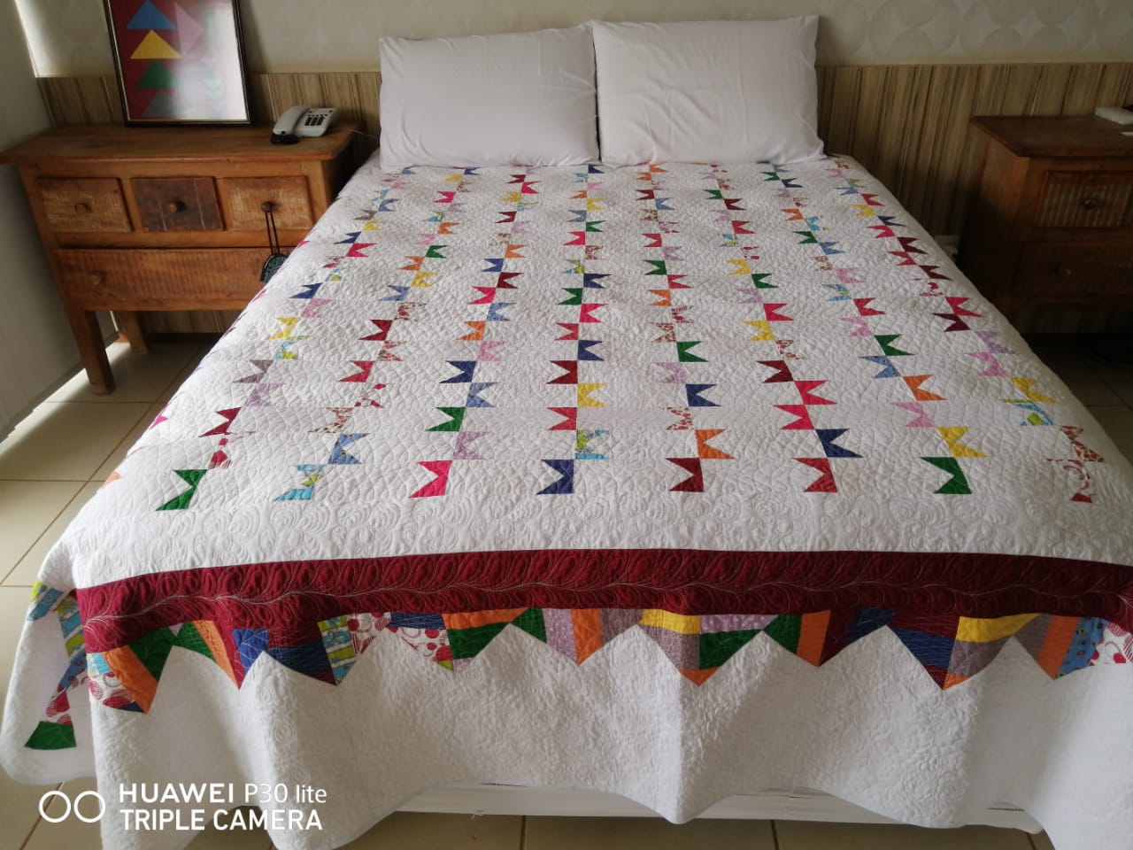 Selvage Blog: Bunting Quilt by Sandra in Brazil!