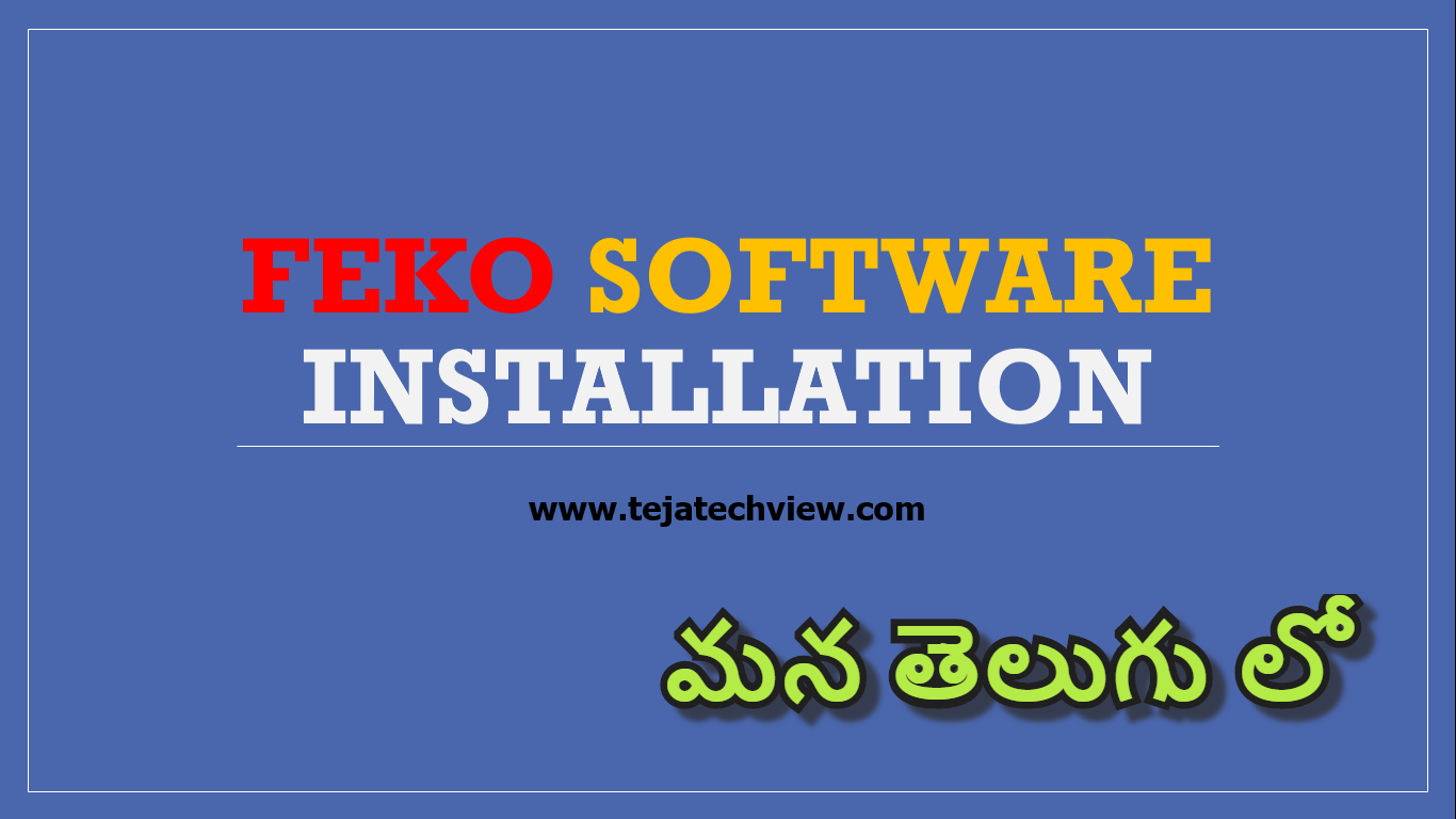 feko software is one of the simulation software like cst studio hfss ...