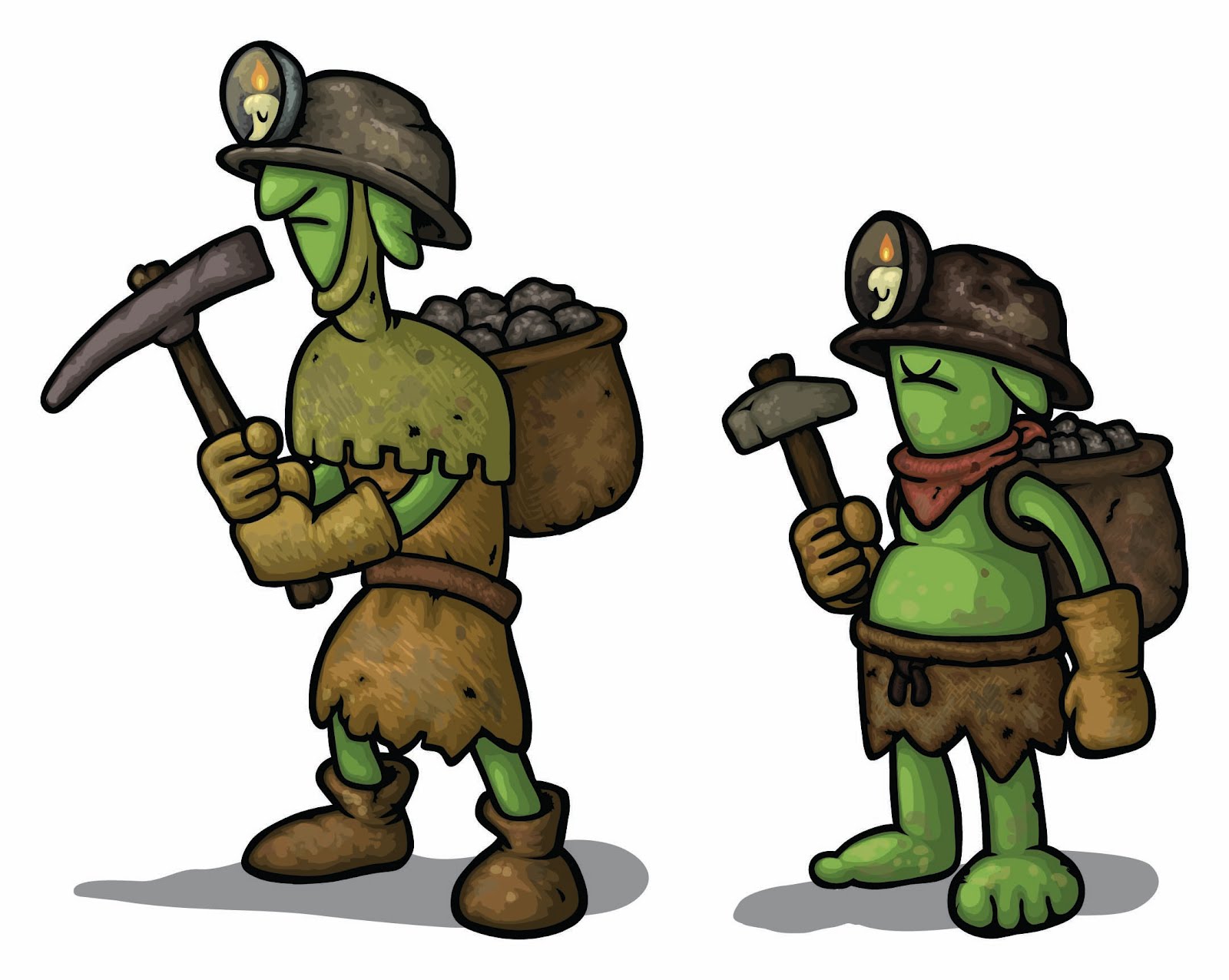 Art and Design of David. E: Grubby mining goblins
