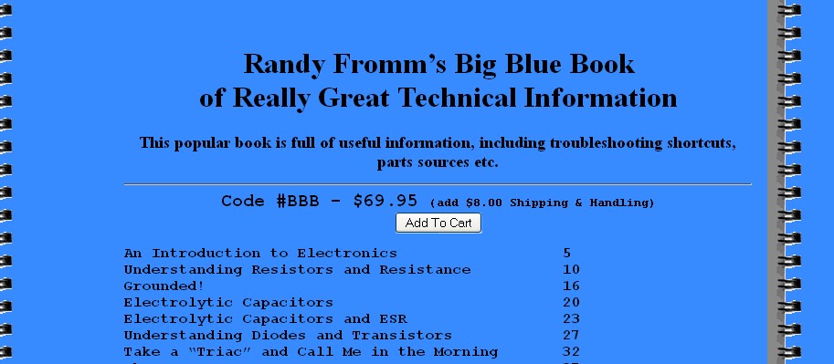 Electronics Etc........................: Randy fromm Great Technical ...