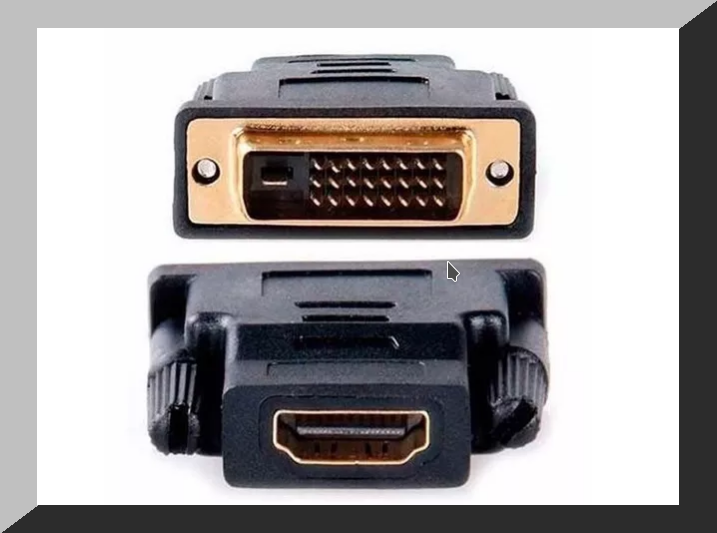 Adaptador de Vídeo Saída DVI para Entrada HDMI. Conecte seu computador ...