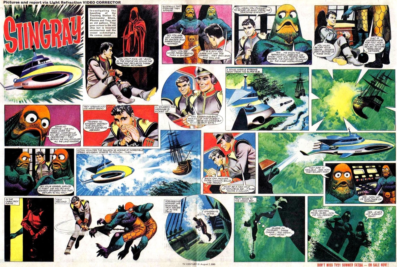 CRIVENS! COMICS & STUFF!: RON EMBLETON'S STINGRAY FROM TV CENTURY 21...