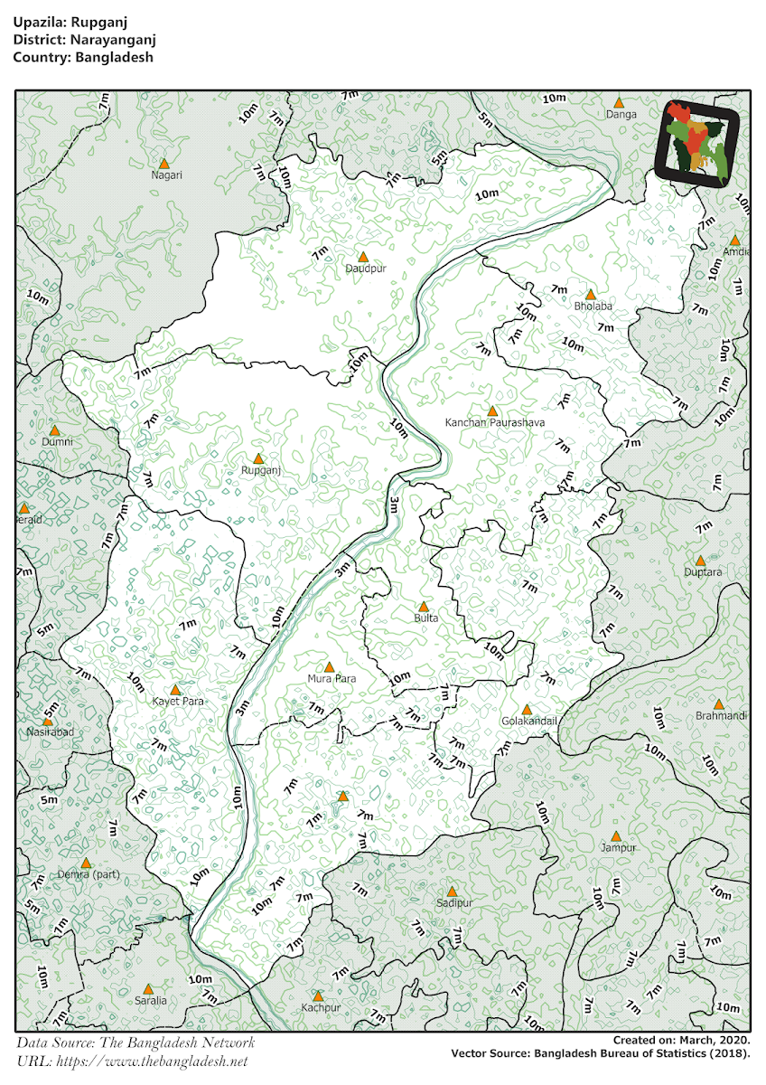 Mouza & Land Use Maps of Rupganj Upazila, Narayanganj, Bangladesh ...