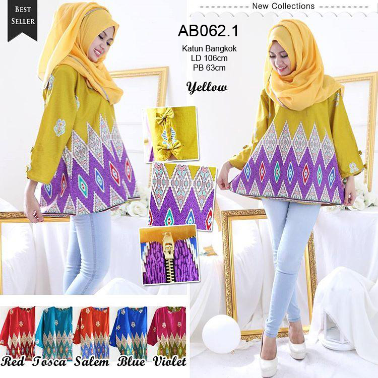 Pusat Grosir Busana Muslim Murah Sidoarjo: AB062.1 Baju Atasan Blouse ...