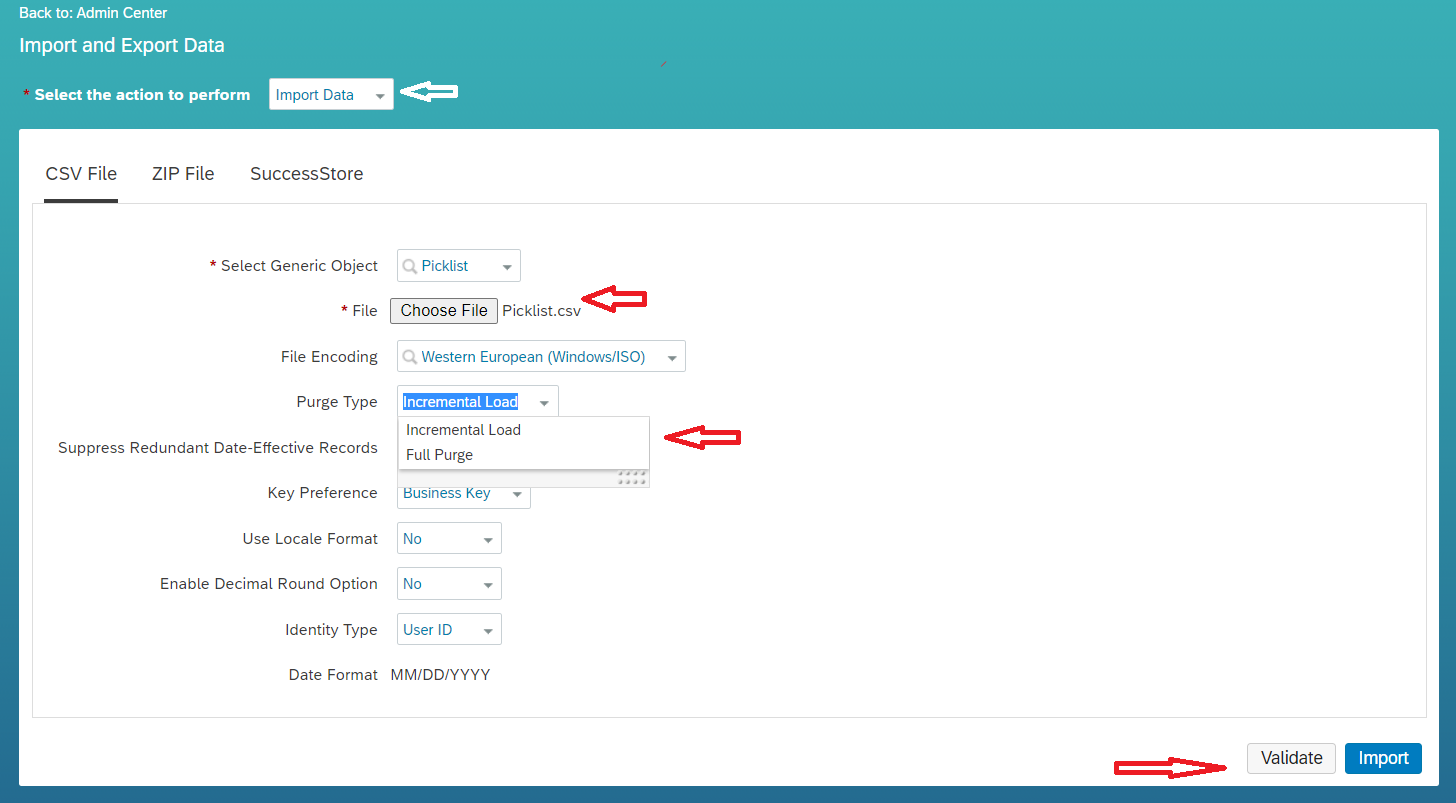 EMPLOYEE CENTRAL: Picklist Management in SuccessFactors
