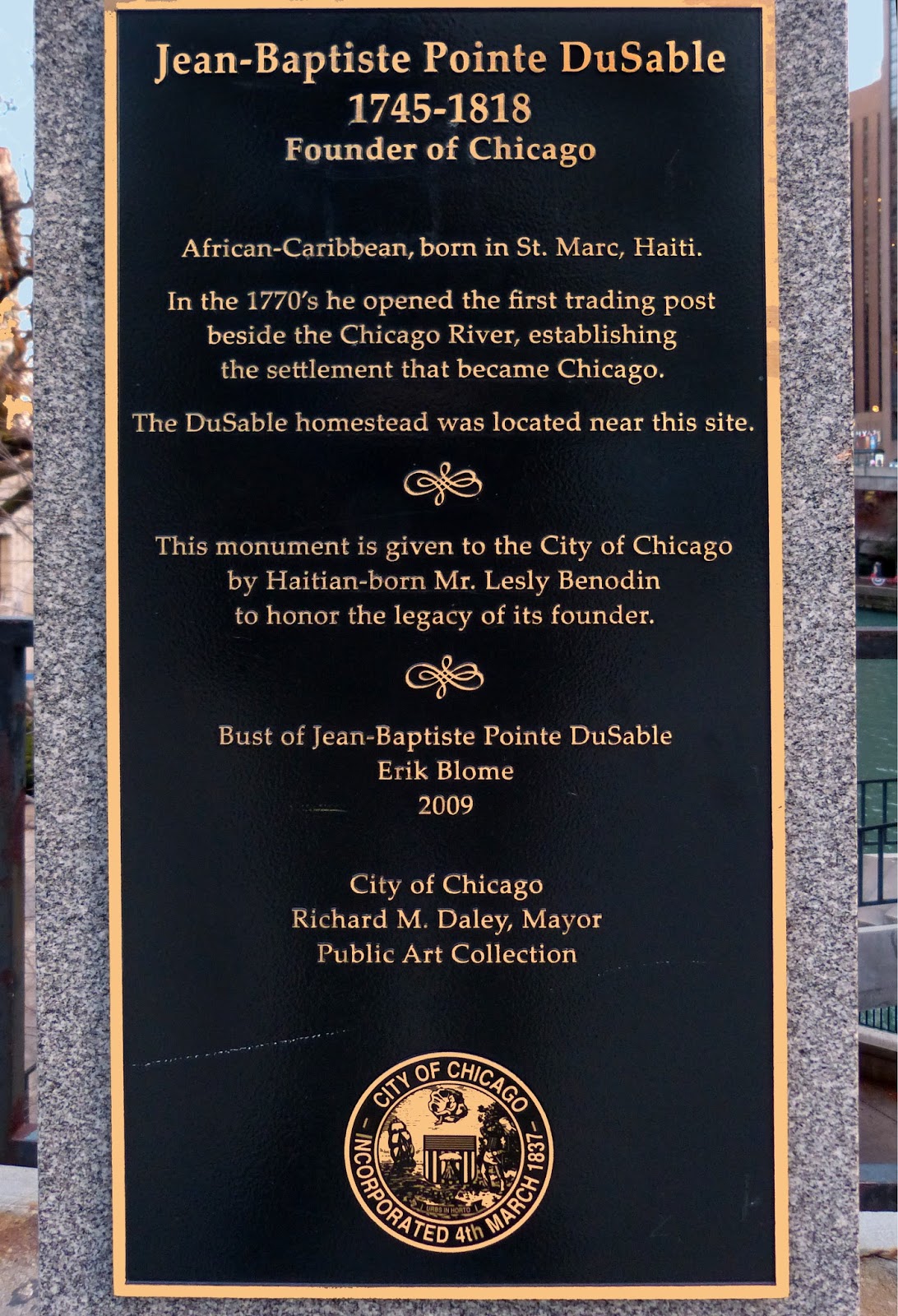 The Portrait Gallery: Jean Baptiste Pointe DuSable