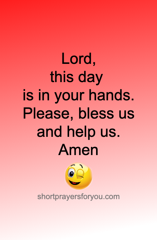 Short Prayer for the Morning