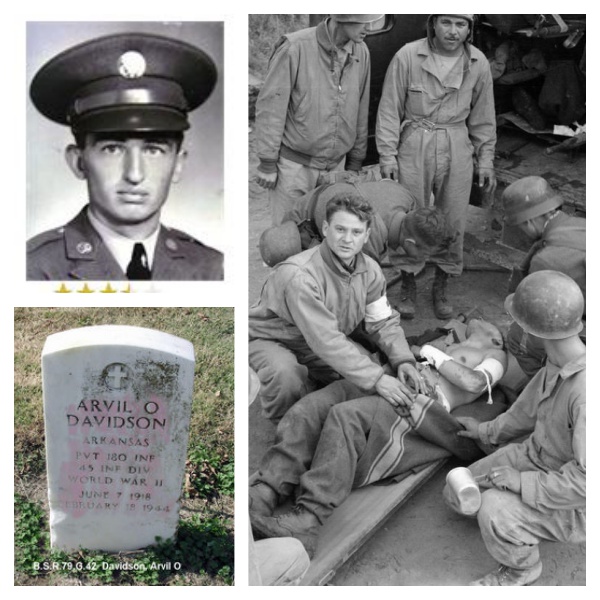 WW2 Fallen 100: WW2 Anzio Fallen - Medic Arvil Davidson, 45th Infantry ...