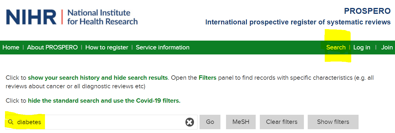如何快速註冊統合分析題目~以PROSPERO為例