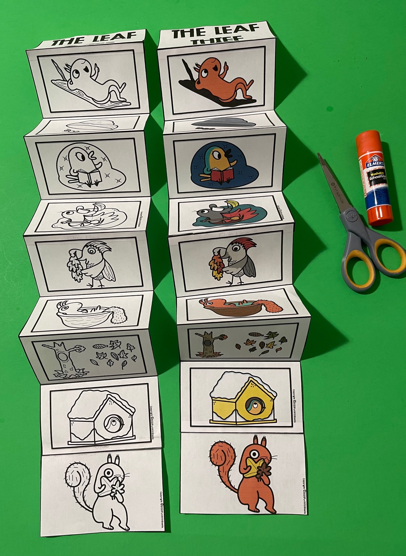 THE LEAF THIEF SEQUENCING BOOK CRAFT ~ Book Units by Lynn