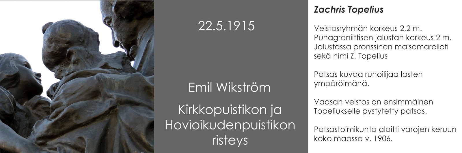 VAASA ENNEN JA NYT - VASA FÖRR OCH NU: ZACHARIAS TOPELIUS