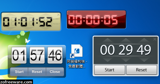 Free Desktop Timer 1.2 免安裝中文版 (1.21 英文版) - 桌面倒數計時軟體 - 阿榮福利味 - 免費軟體下載