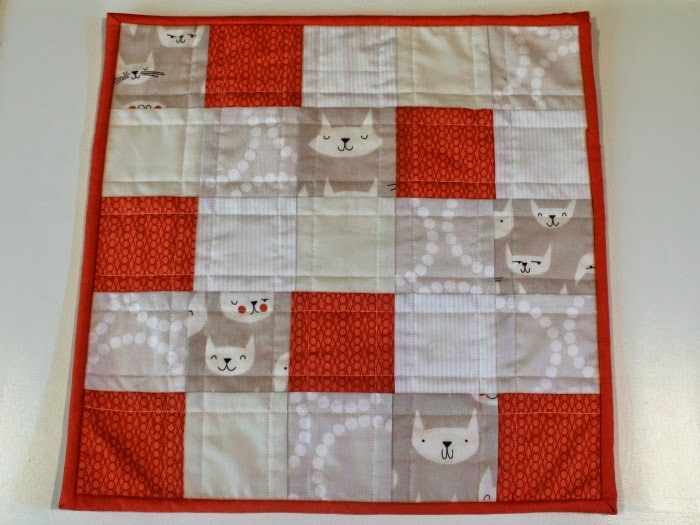 Snippets of Sweetness: Cattitude Mini Quilt