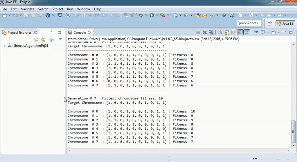 Prototype Project Genetic Algorithms W Java Tutorial 01
