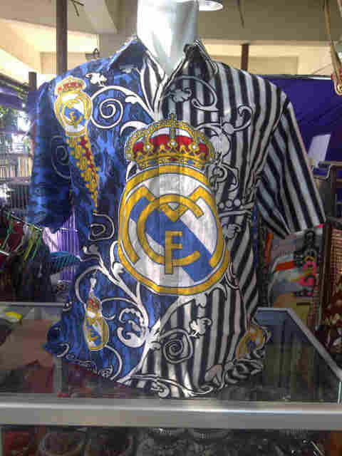 Batik Bola Real Madrid Harga Rp 85.000,- | Pasar Tasik Online