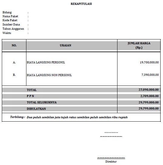 Cara Membuat Invoice Penarikan Biaya Termin Konsultan - Lengkap Sofcopy ...