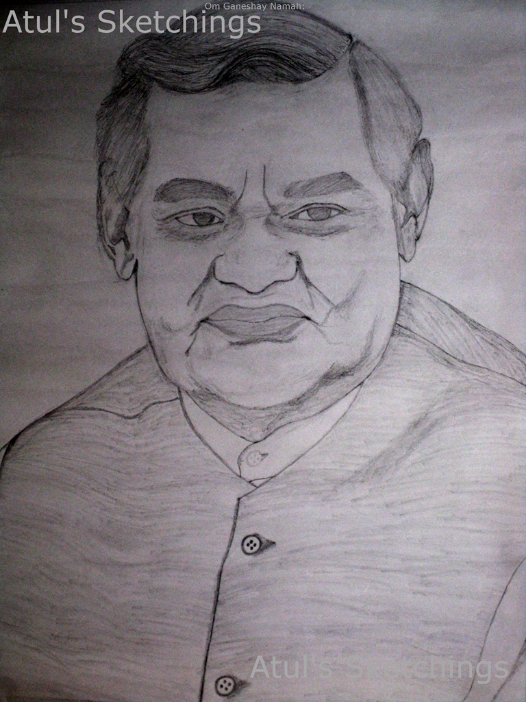 Atul's Sketchings: Atal Bihari Vajpayee(An Inspiring Leader) Atul's Sketchings: Atal Bihari Vajpayee(An Inspiring Leader)