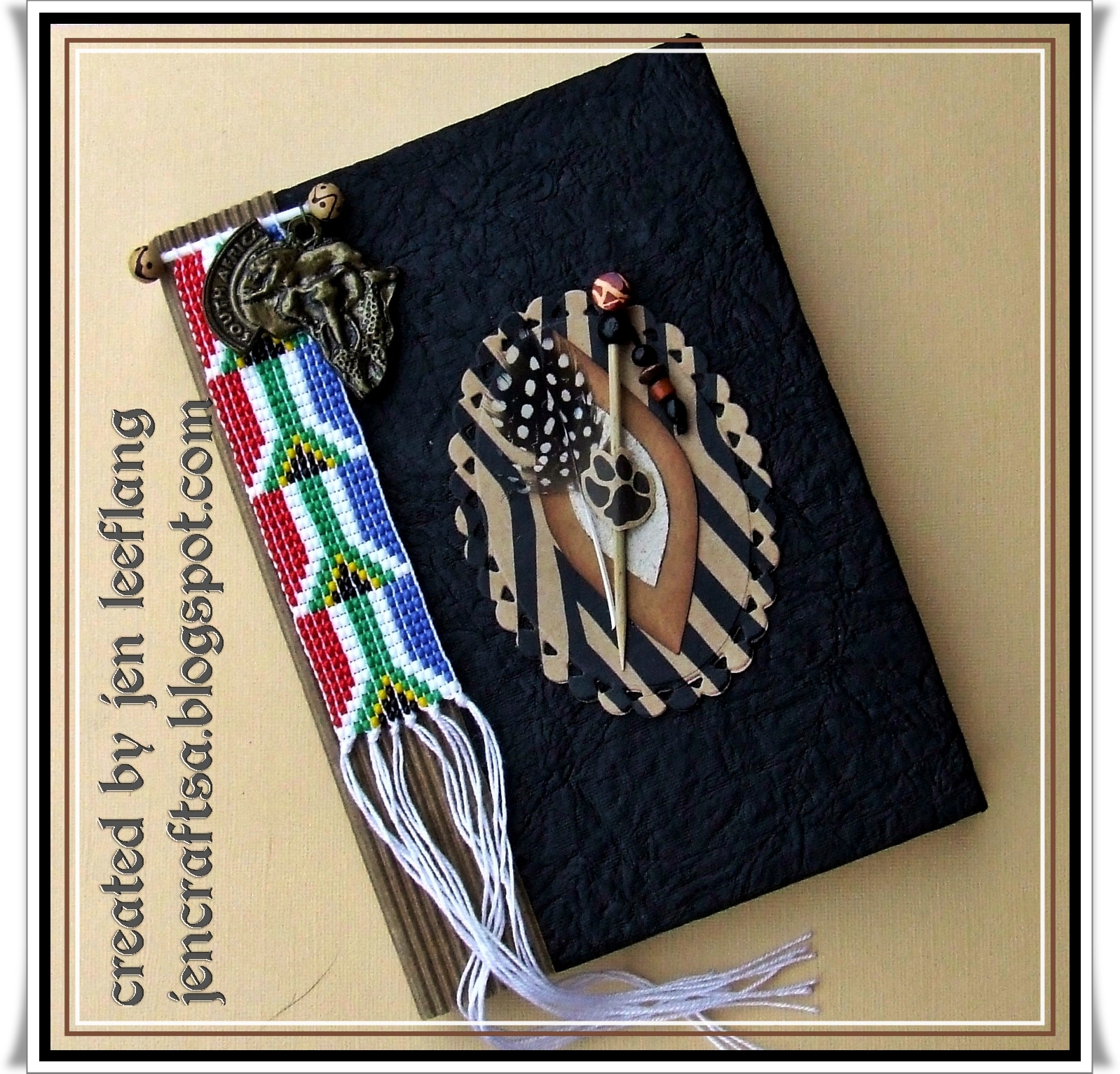ABC - ART, BELLYDANCING & CRAFTING: JOURNAL WITH AN AFRICAN THEMED COVER