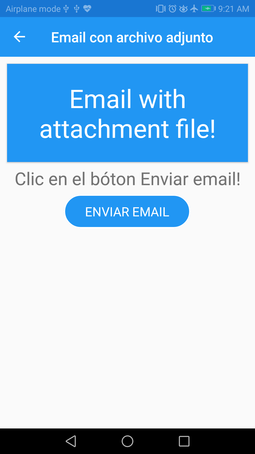 API Xamarin.Essentials - Enviando email con archivo adjunto