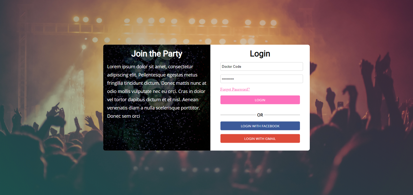 Cool Login Form Using Html And Css Doctorcode