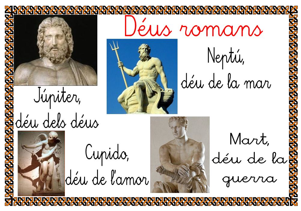 LÁPICES DE COLORES: DIOSES ROMANOS