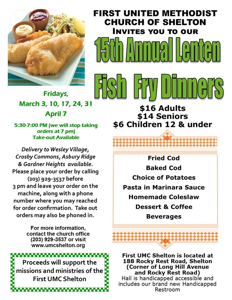 The Valley Voice: Church in Shelton to host fish fry dinners during ...