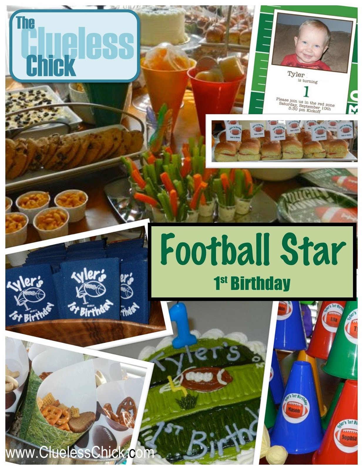 The Clueless Chick: Football Star 1st Birthday Party