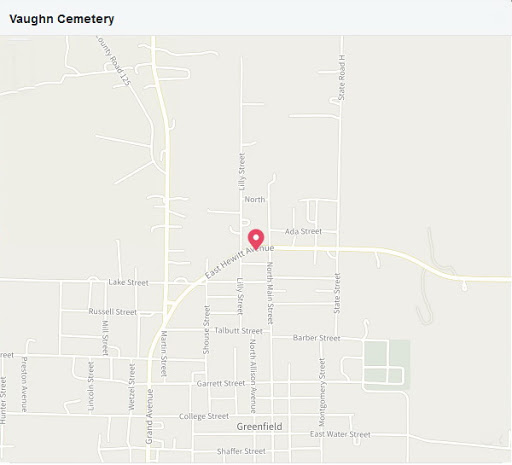 Vaughn Cemetery: Location