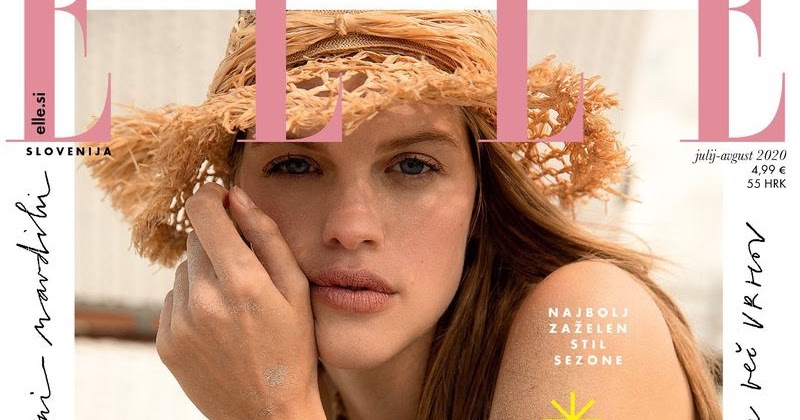 Kim Riekenberg heads to the beach with Elle Slovenia