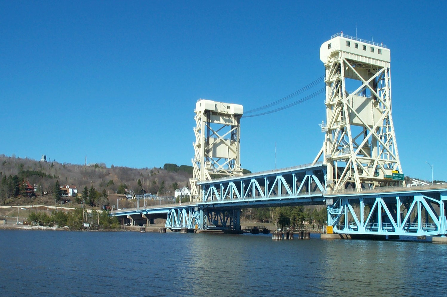 Industrial History: Portage Lake Lift Bridge between Houghton and ...
