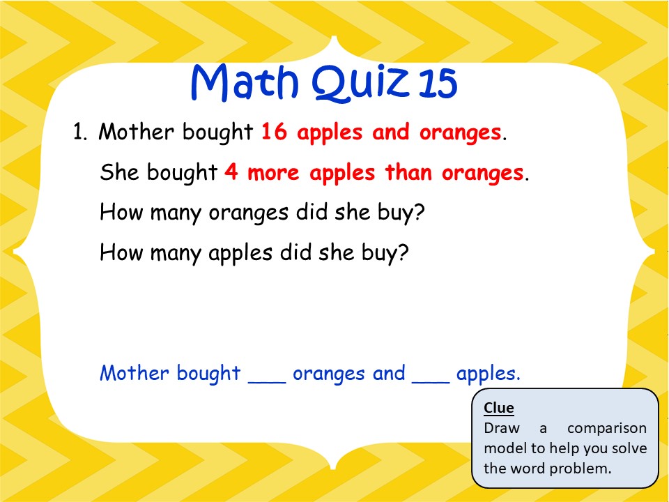 P2E Class Blog: Math Quiz 15