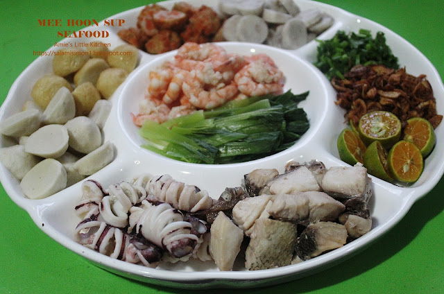 Kuah Mee Hoon Sup Seafood Sedap dengan Menggunakan Air Rebusan Kulit ...