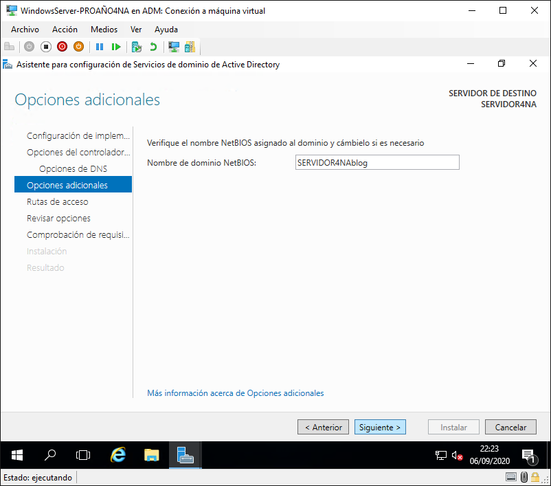 APLICACIÓN DE SISTEMAS OPERATIVOS: Configuración del rol Active Directory