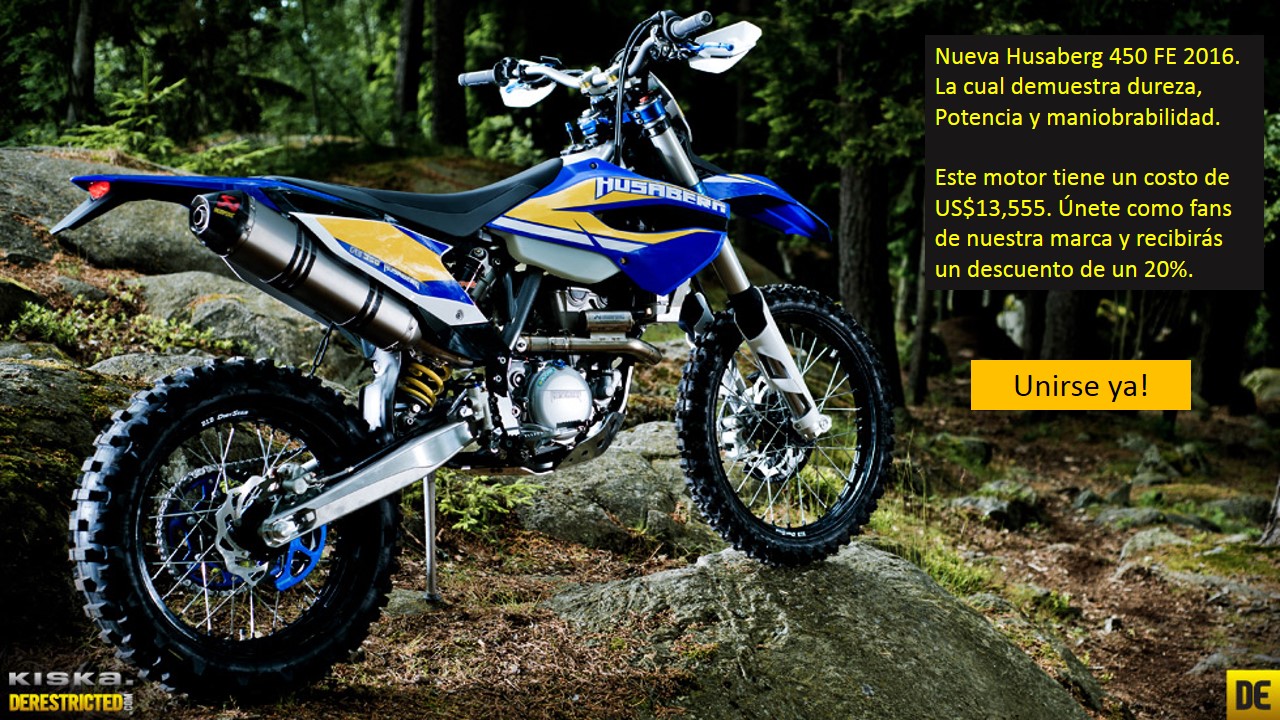 Diferencia entre Motocross y Enduro: Nueva Husaberg 450 FE 2016