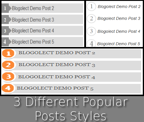 3 Different Popular Posts Styles for Blogger | Blogolect