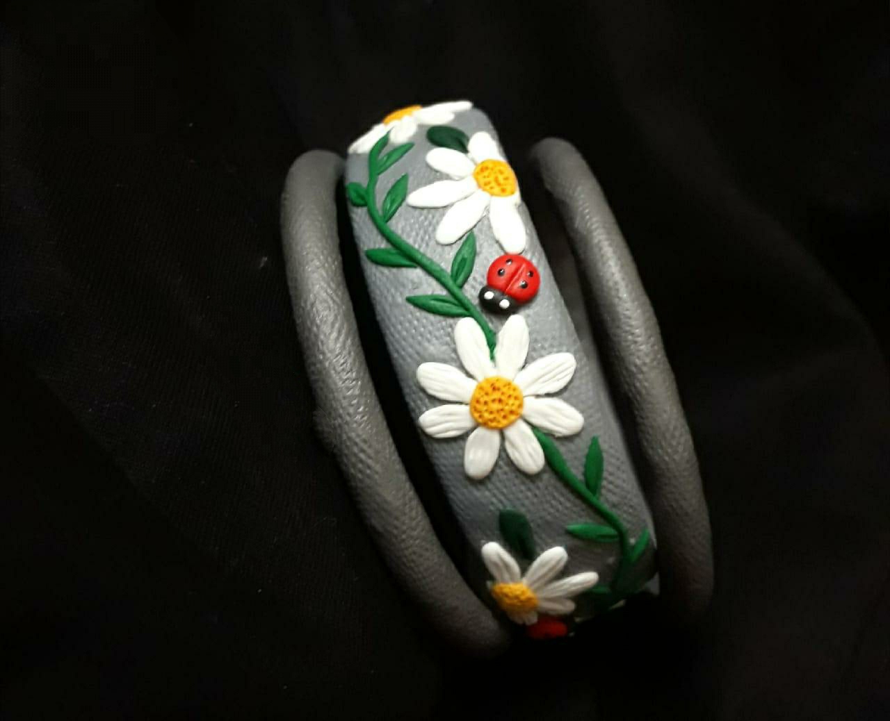 Polymer clay bangles