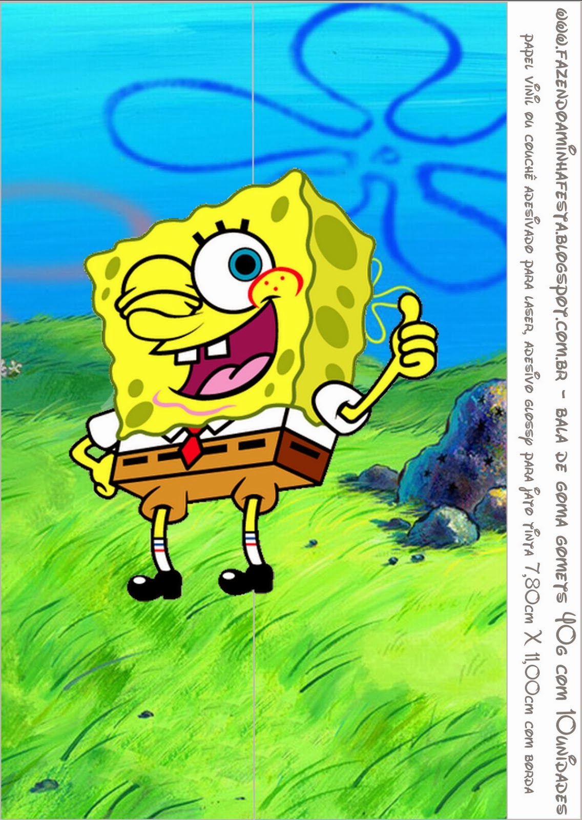 SpongeBob SquarePants: Free Printable Candy Bar Labels. - Oh My Fiesta ...