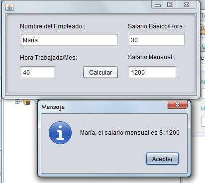 Java GUI : Salario - NETBEANS GUI - Tecpro Digital