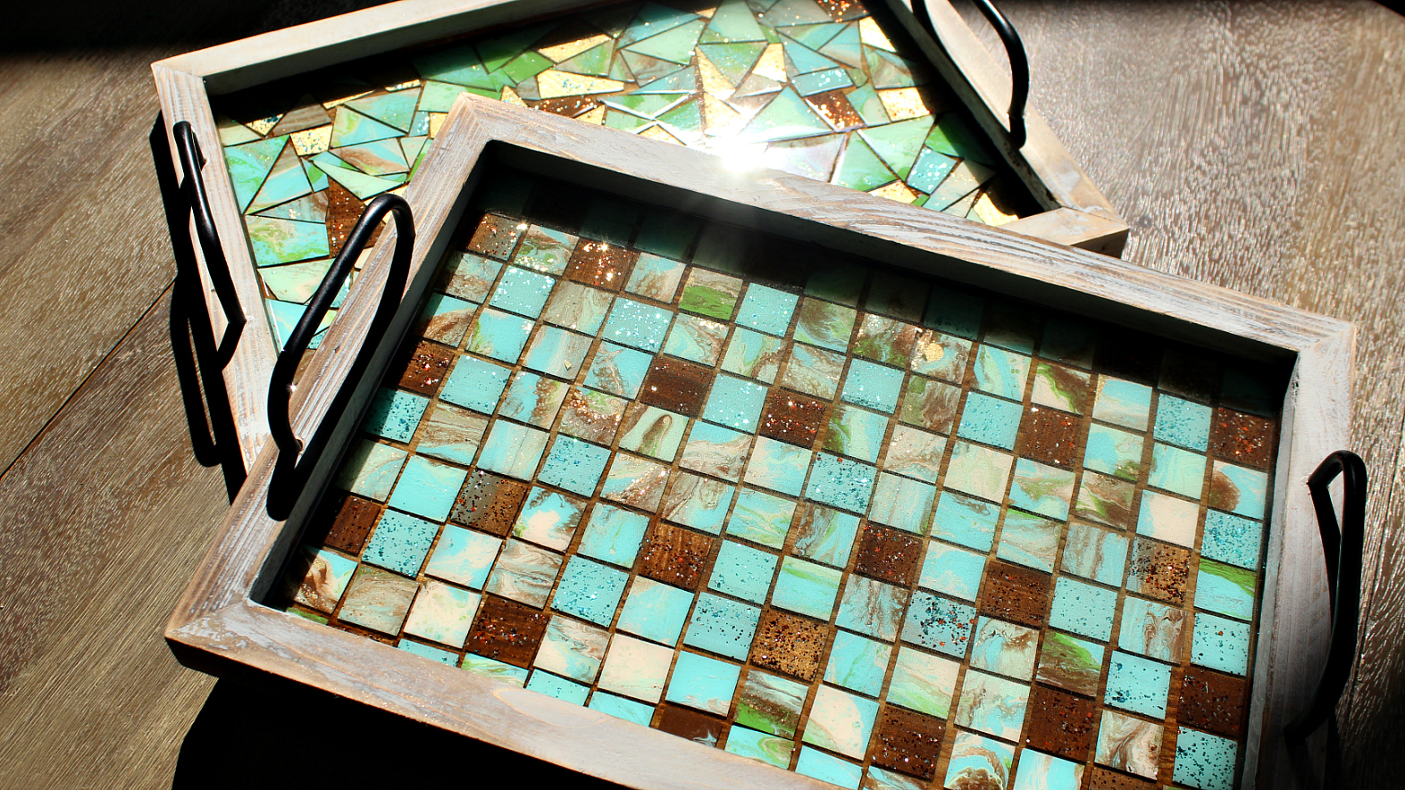 Mark Montano: Cardboard Tile Mosaic Trays DIY