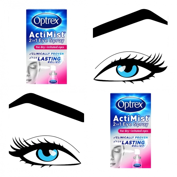 Optrex ActiMist 2in1 Eye Spray For Dry And Irritated Eyes.