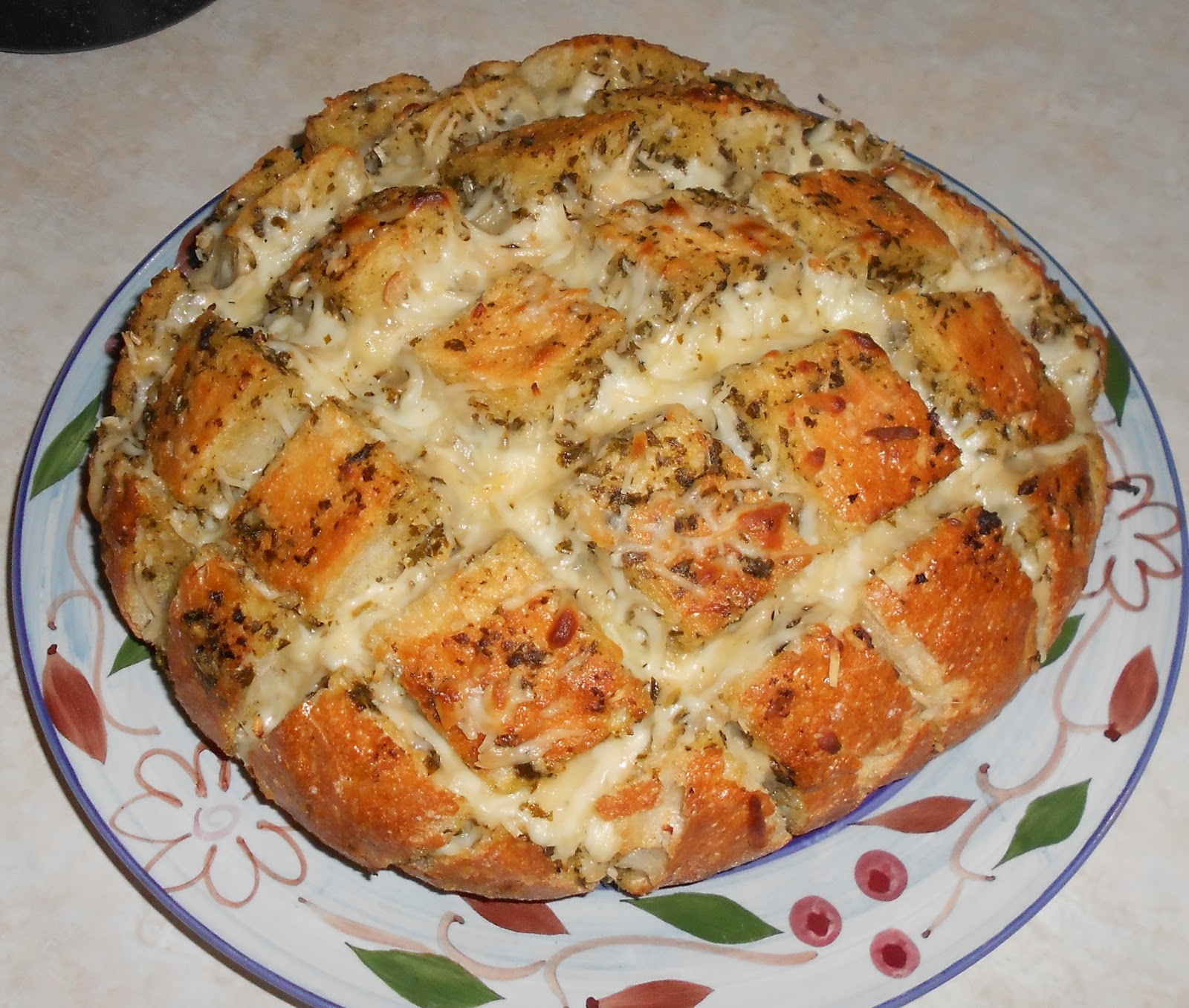Hominy Girl: Bloomin' Basil Bread!