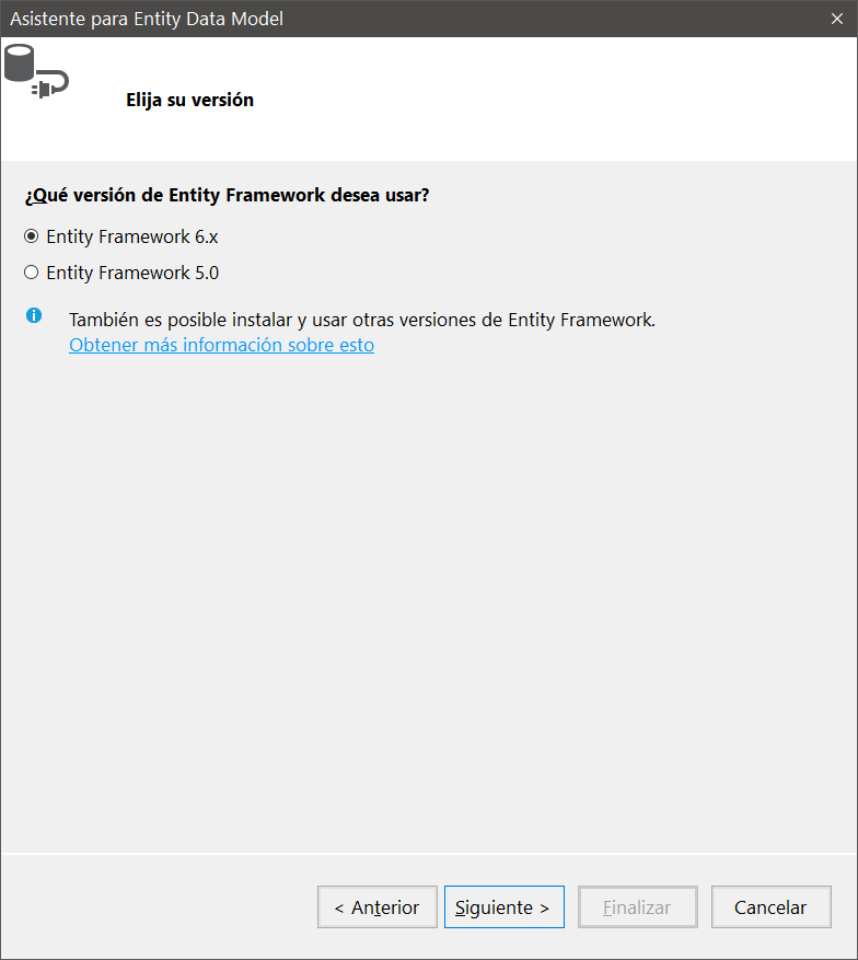 Conectarse a una base de datos en SQL Server con ADO.NET Entity Framework ~ {DAED_CODER}