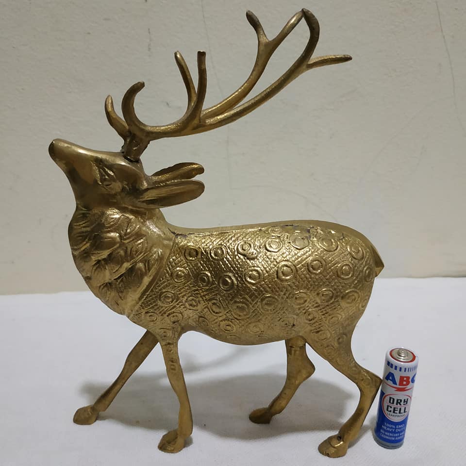 R O N G S O K A N: Patung Kidang Kuningan - ( terjual )