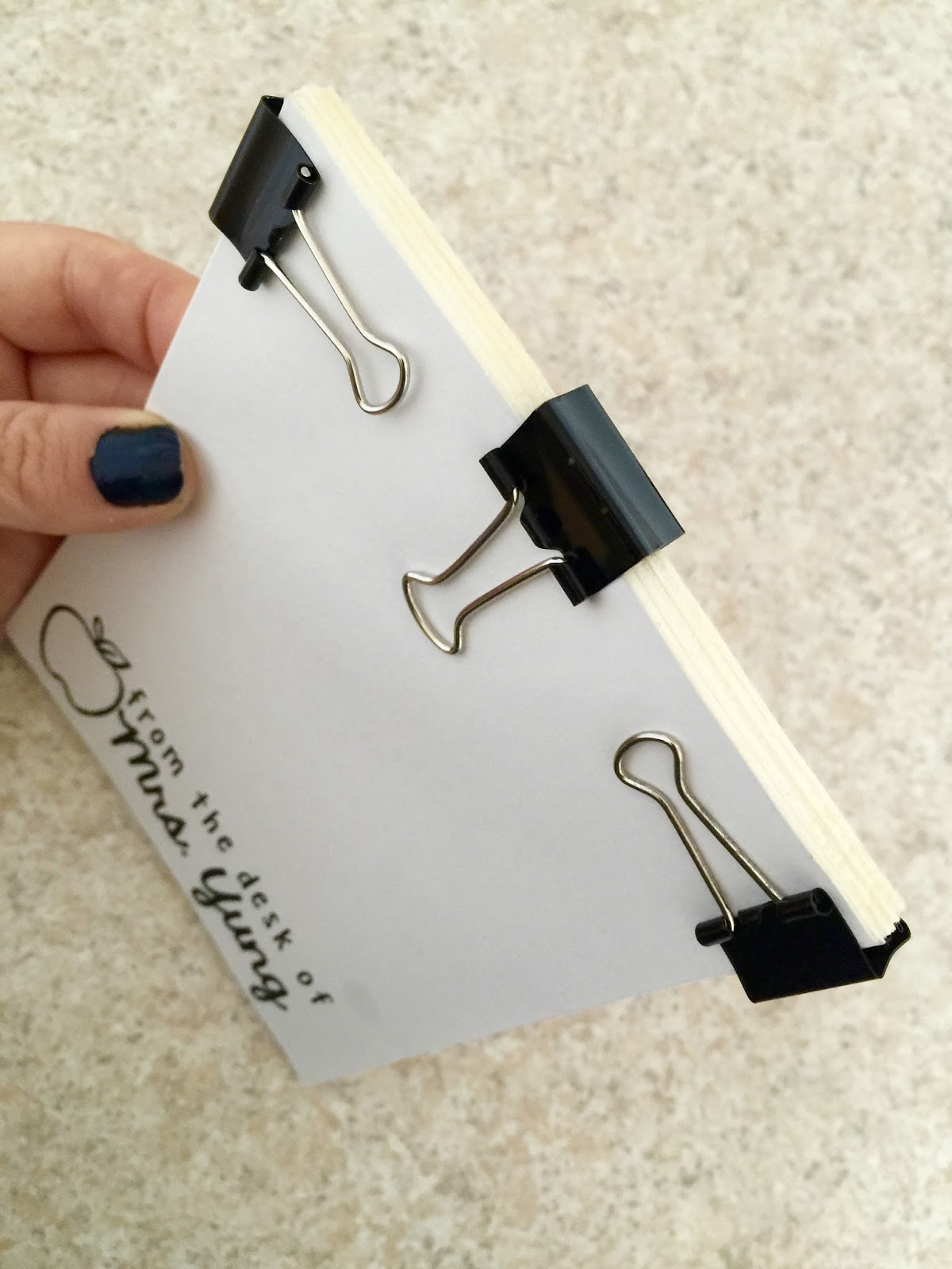 DIY Personalized Notepads - The Yung Life