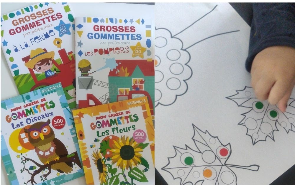 Gommettes en maternelle - Activités et fiches - TPS et PS
