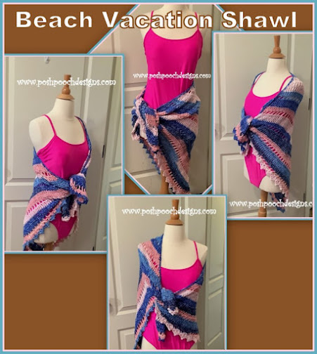 Posh Pooch Designs : Beach Vacation Shawl Free Crochet Pattern | Posh ...